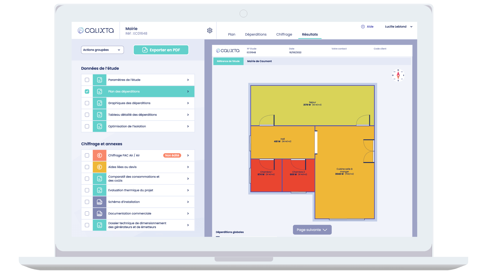 Déperditions thermiques - Calixta